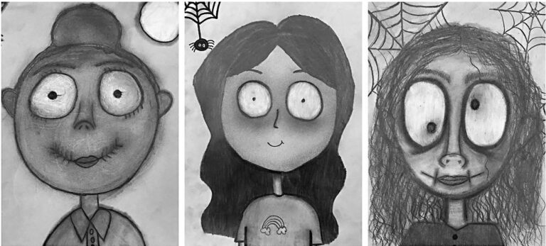 Tim Burton Art Lesson: A Student Favorite - Art With Trista