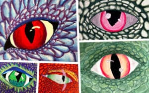 Dragon Eye Art Lesson: A Student Favorite - Art With Trista